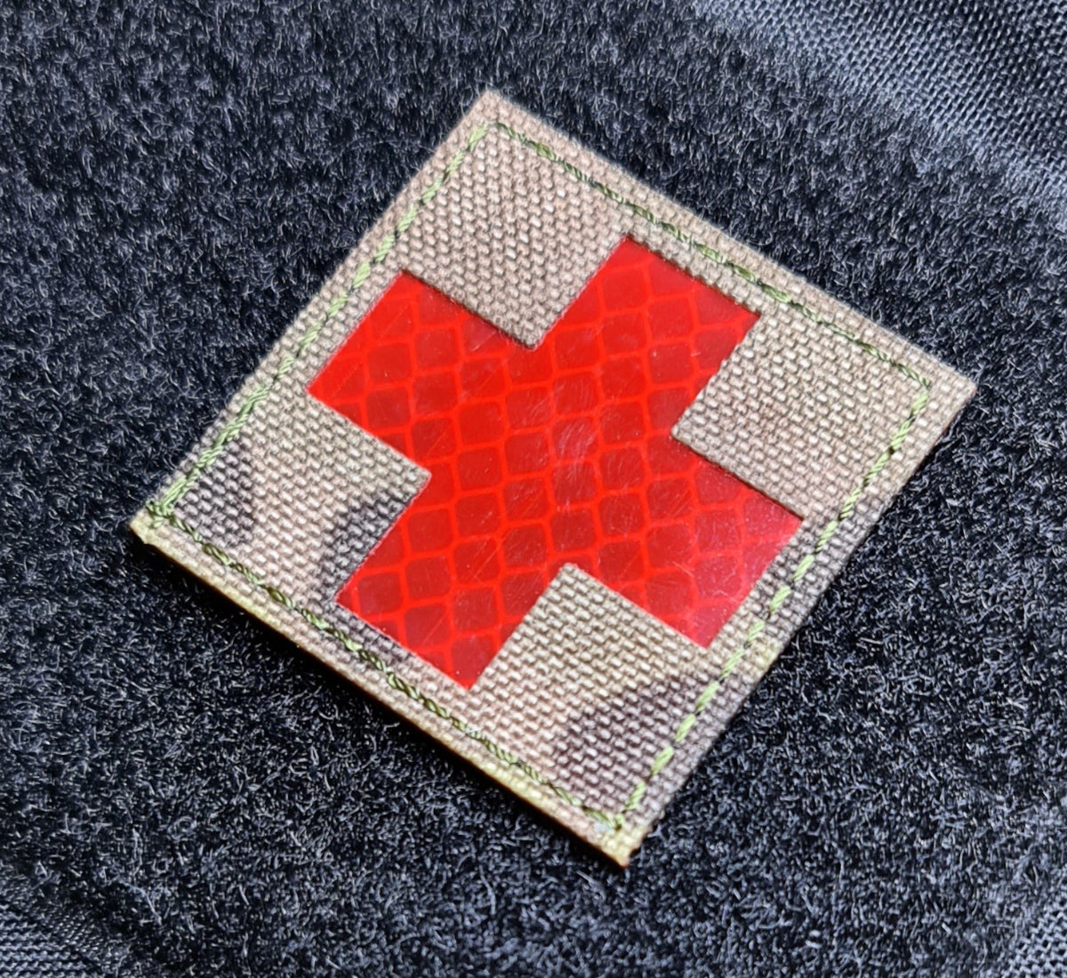 Reflective Medic Patch Multicam and Red Cross 5cm x 5cm – Two Ravens Tactical